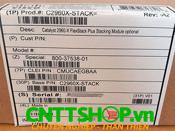 C2960X-STACK Cisco Catalyst 2960-X Flexstack-Plus Stack Module